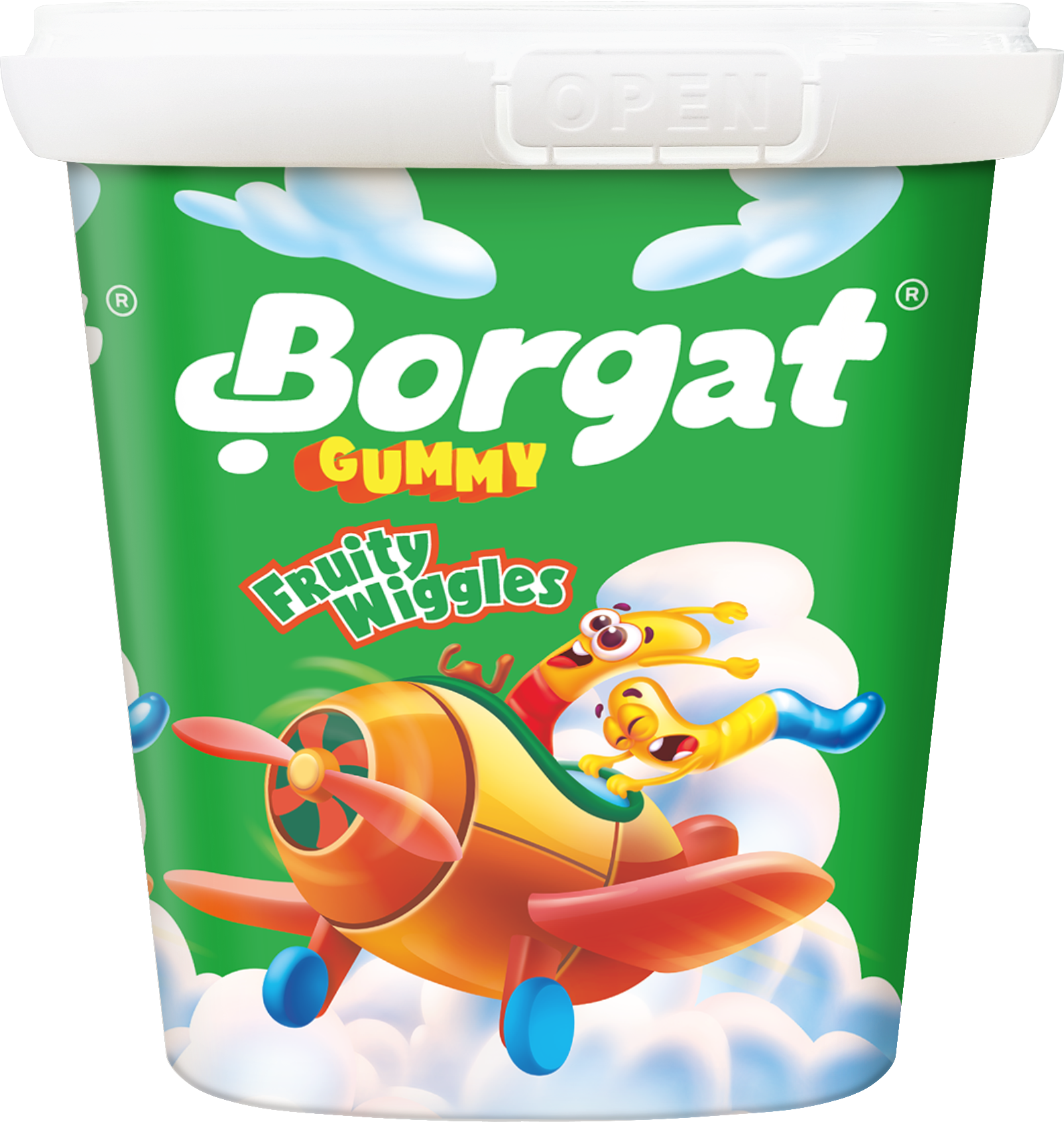 ®بورقات - بورقات® حلوى جلي وويغلز الفواكه